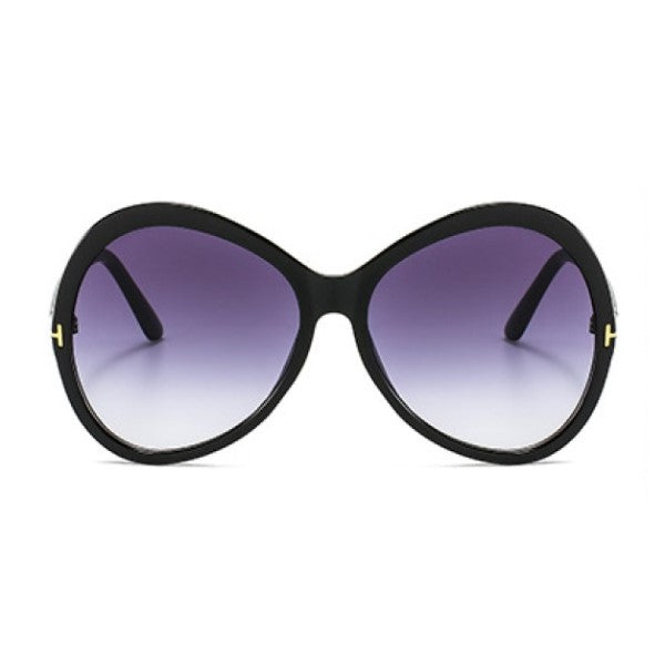 Shop ADELE Black UV400 Oversized Sunglasses For Eye Protection – Arte Moda Australia